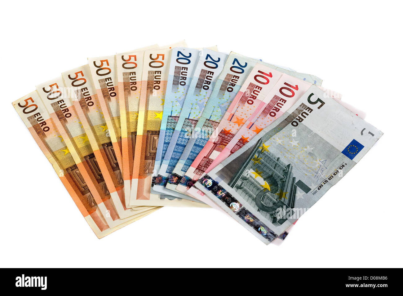 Different currency of paper euro money Stock Photo - Alamy