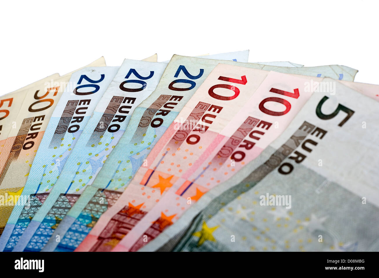 Different currency of paper euro money Stock Photo - Alamy