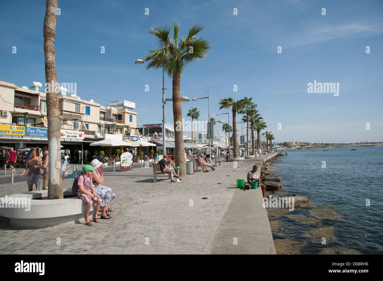 Waterfront in Paphos Cyprus Stock Photo - Alamy