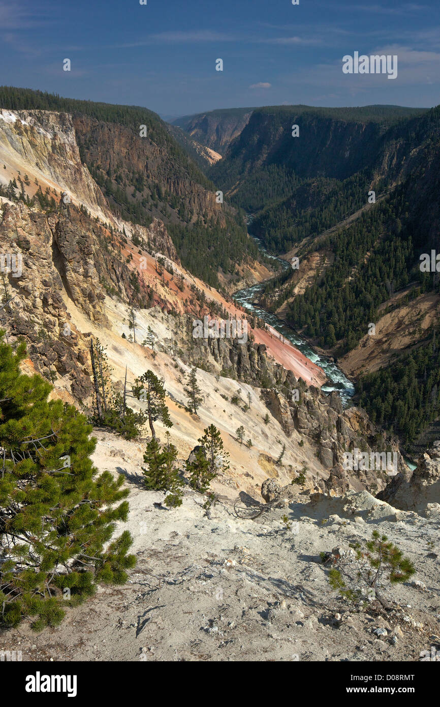 Grand Canyon of the Yellowstone River, from Inspiration Point ...
