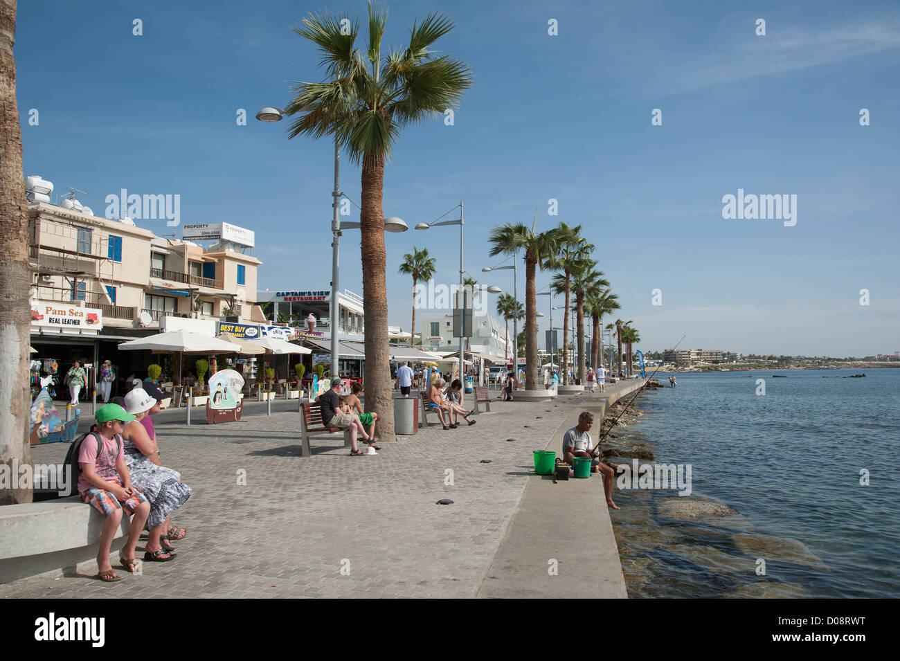 Waterfront in Paphos Cyprus Stock Photo - Alamy