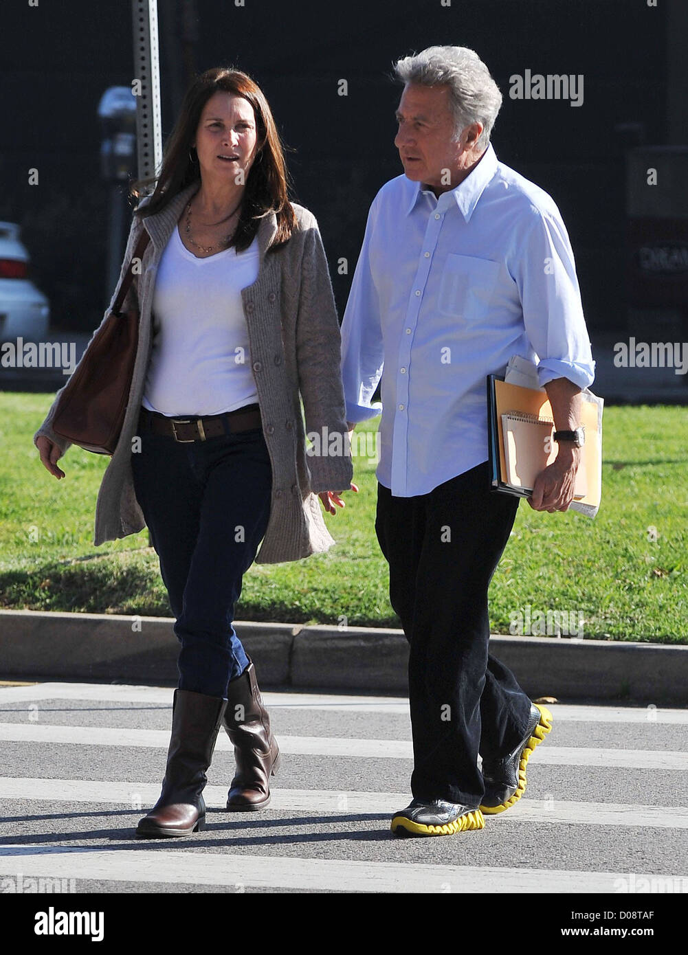 Dustin Hoffman and Lisa Gottsegen out and about in Santa Monica Santa ...