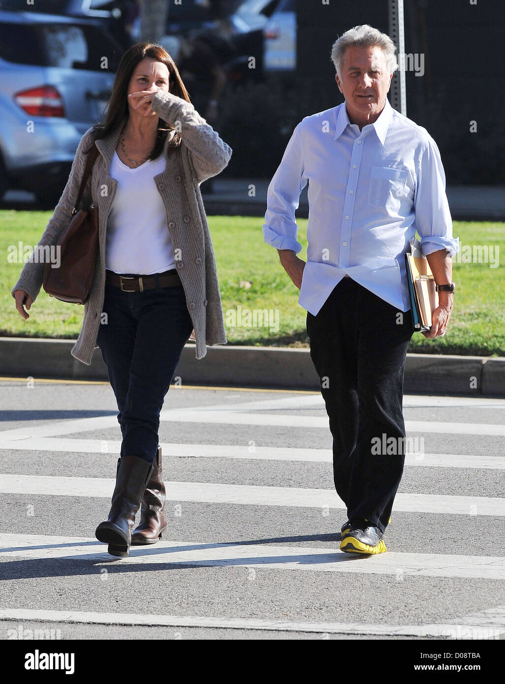 Dustin Hoffman and Lisa Gottsegen out and about in Santa Monica Santa ...
