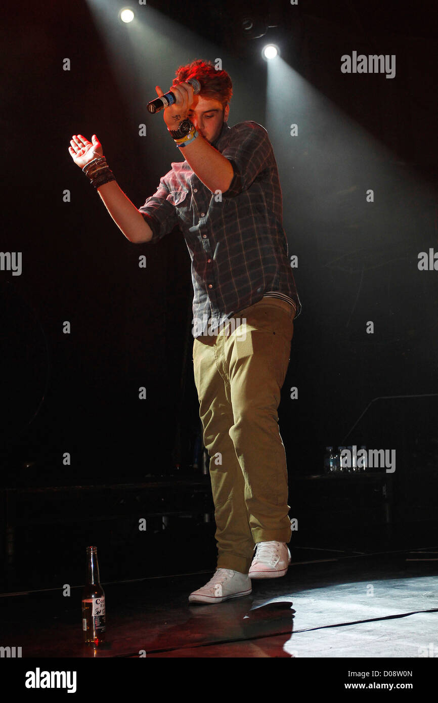 X-Factor finalist Aiden Grimshaw performing at G-A-Y nightclub London ...