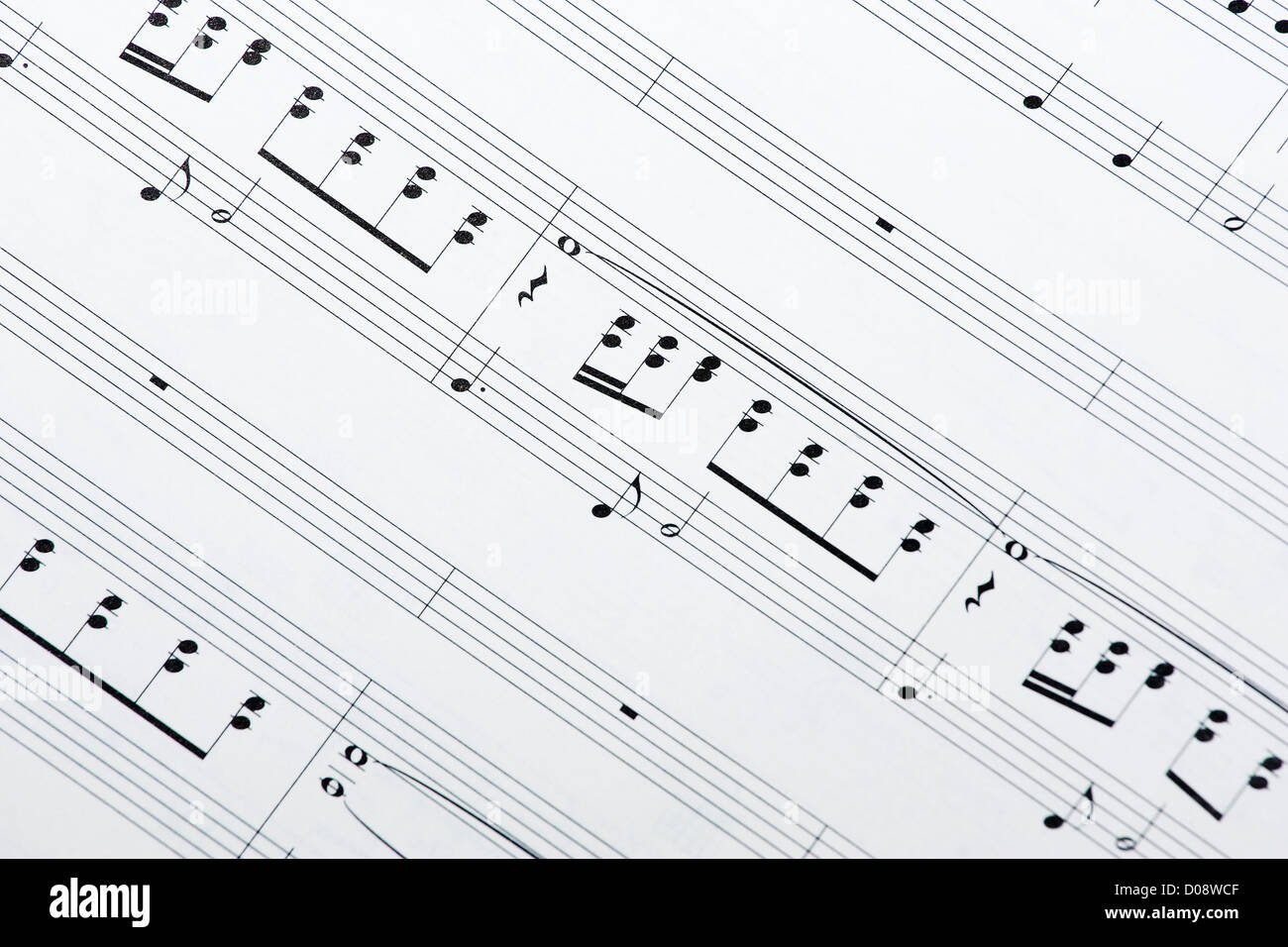 Musical note annotations Stock Photo - Alamy