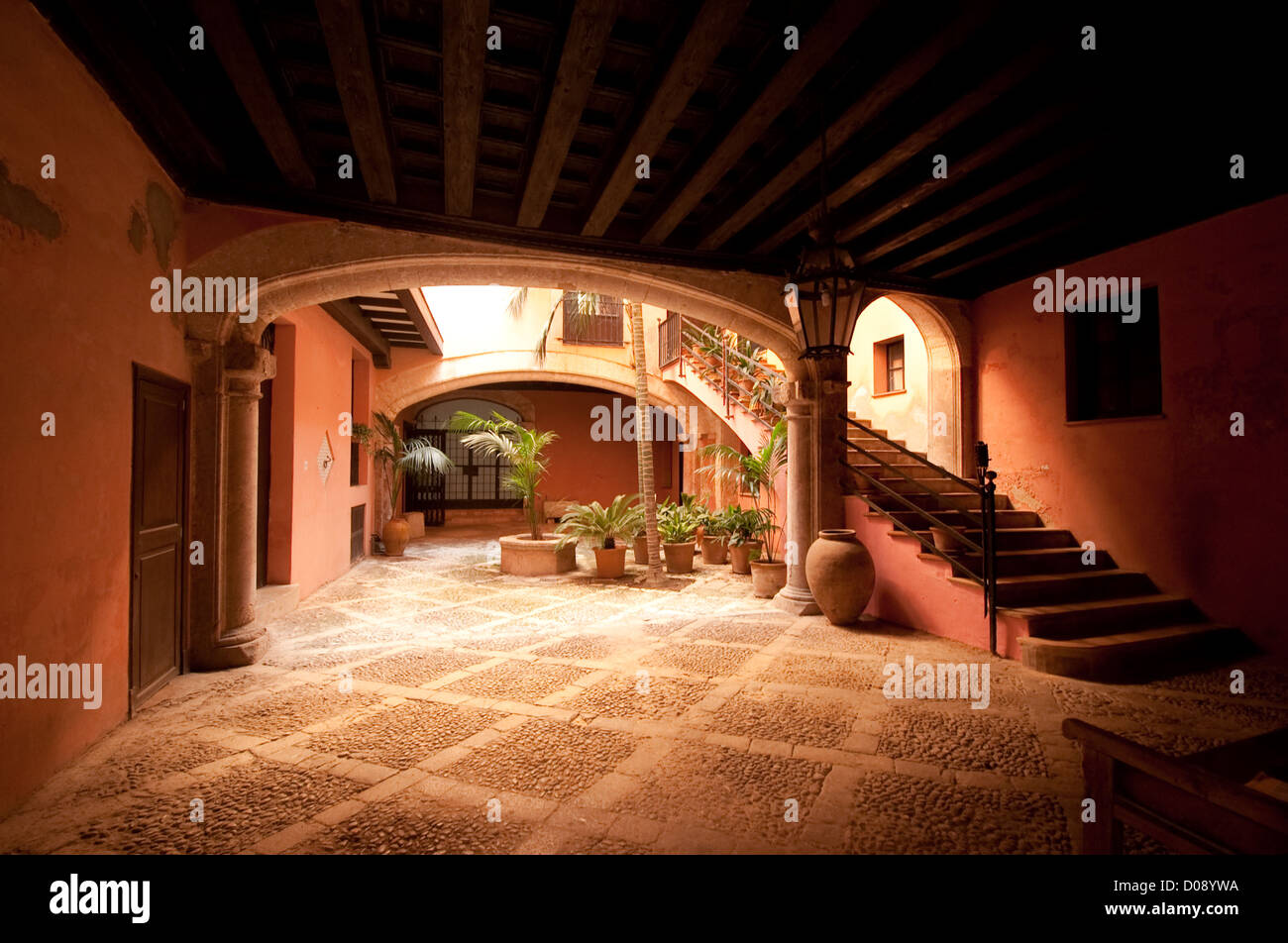 Palma de Mallorca Majorca Baleares Balearic Spain "patio" typical ...