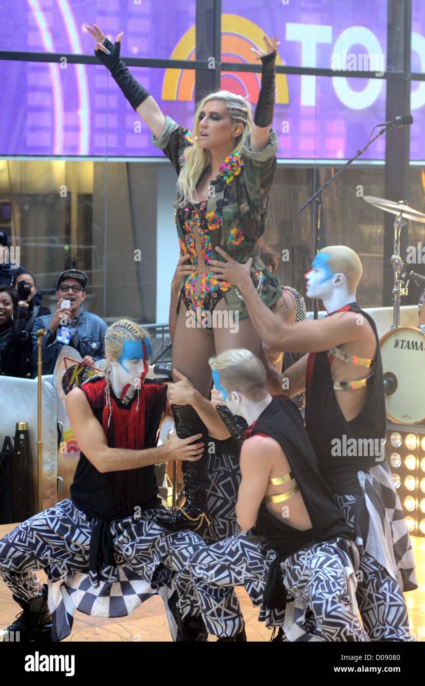 New York, USA. 20th November 2012. Ke$ha, aka Kesha Sebert on stage for ...