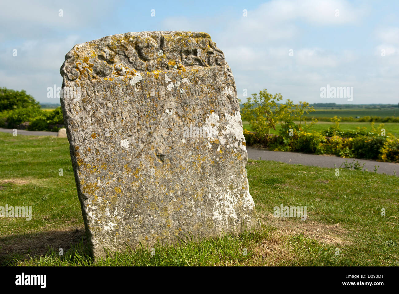 Headstones on graves at Reculver Towers and Roman Fort, Reculver, Kent ...