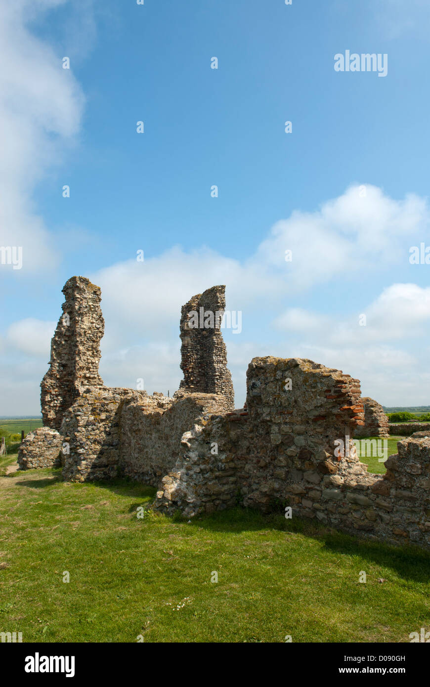 Reculver Towers and Roman Fort, Reculver, Kent, England Stock Photo - Alamy