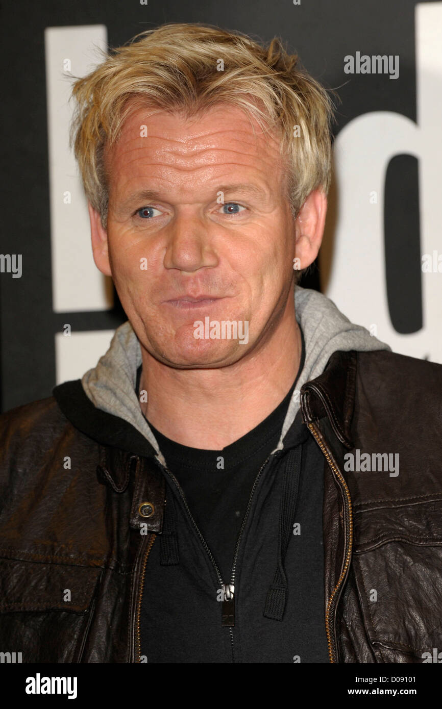 Gordon Ramsay autograph session for his latest cookbook 'Gordon Ramsay ...