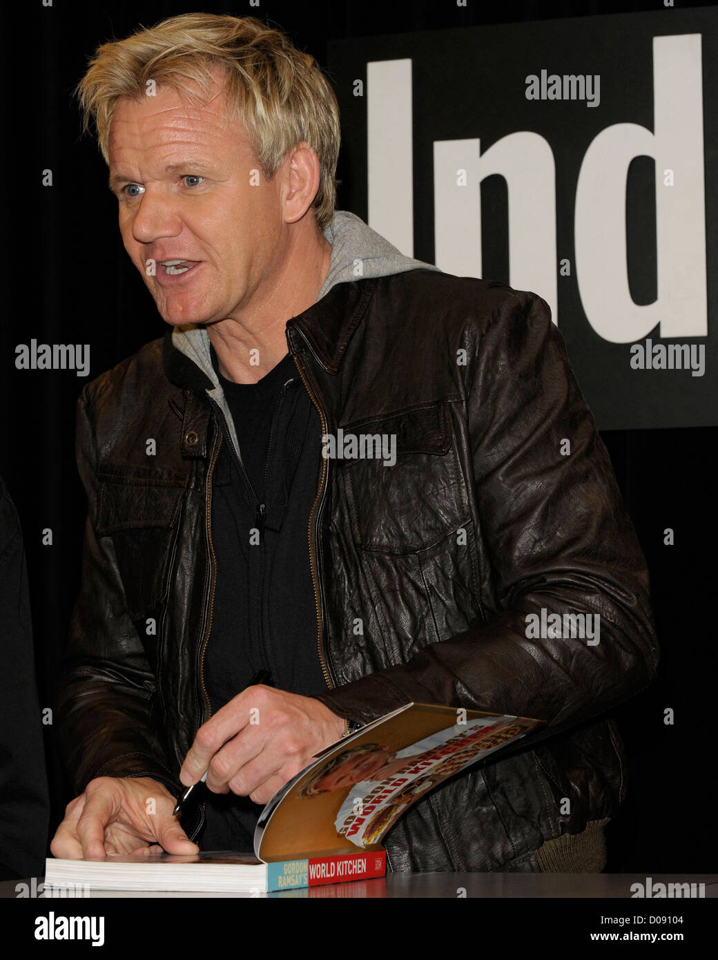 Gordon Ramsay autograph session his latest cookbook 'Gordon Ramsay's ...