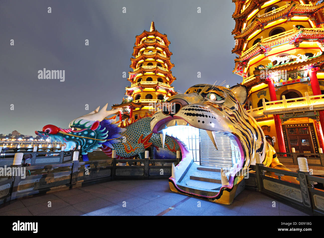 Dragon Tiger Tower Stock Photo - Alamy