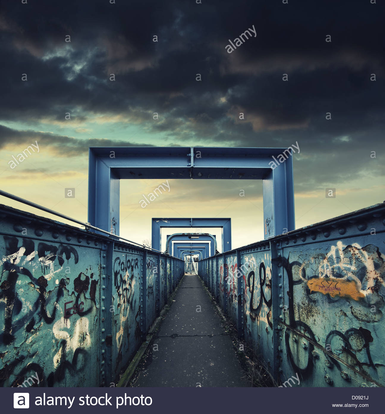 Rusty Steel Girder Bridge Stock Photos & Rusty Steel Girder Bridge ...