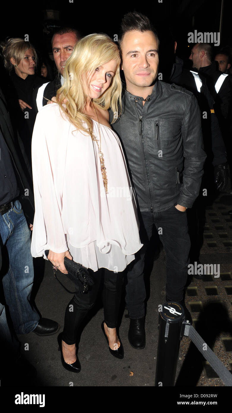 Shane Filan and his wife Gillian arrive at Whisky Mist club in Mayfair ...