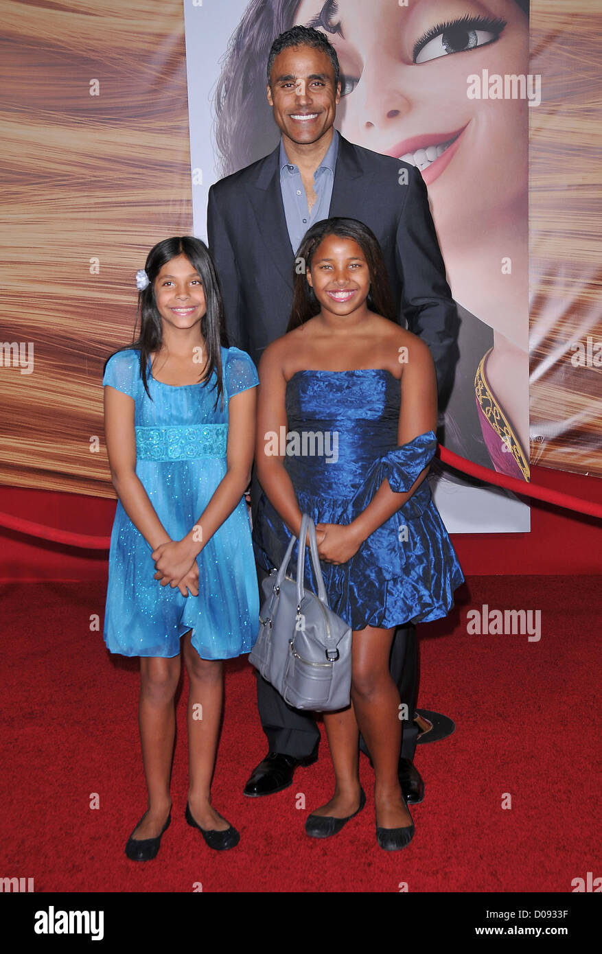 Rick Fox with his daughter and her friend Disney's 'Tangled' Los ...