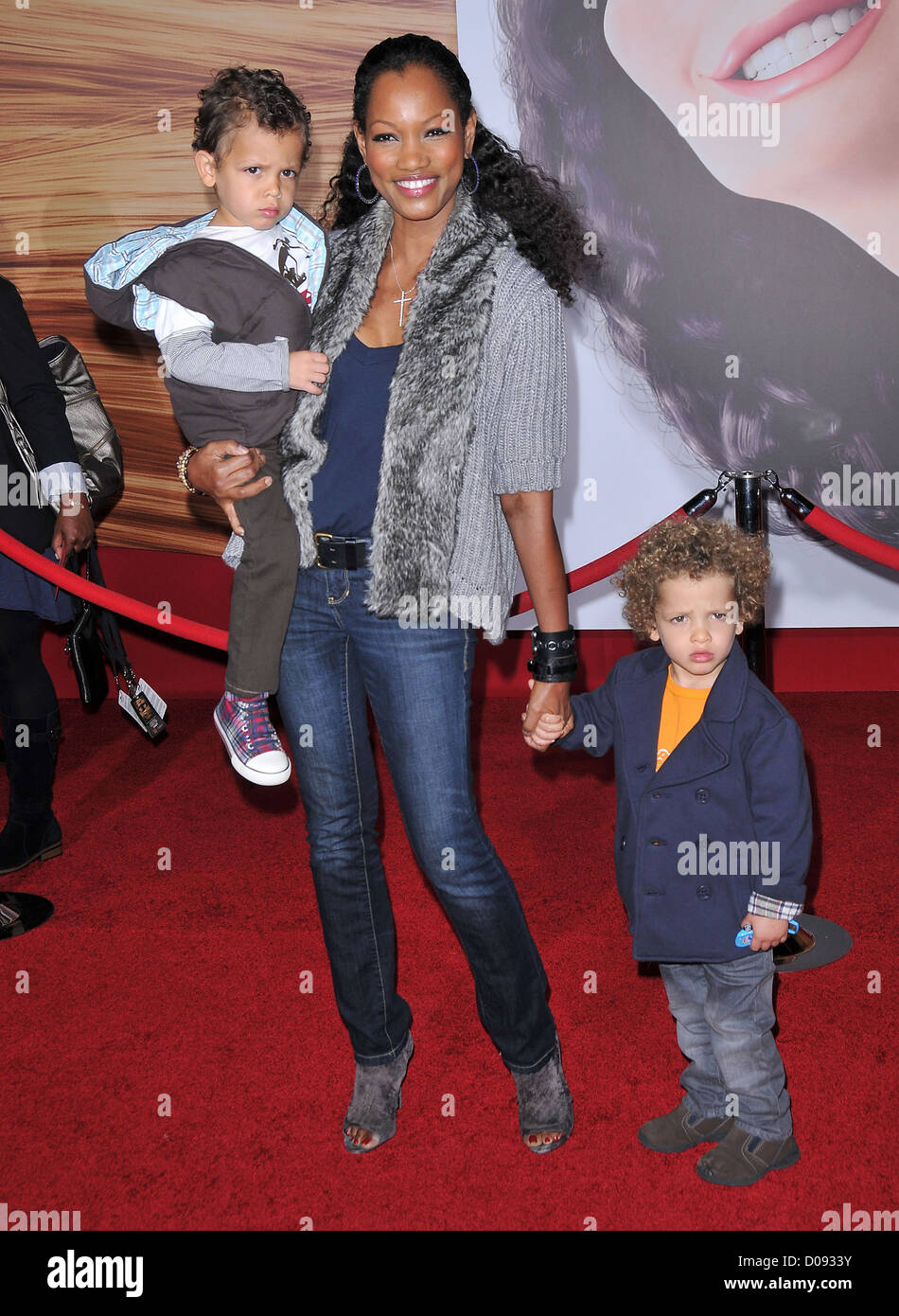 Garcelle Beauvais with her children Disney's 'Tangled' Los Angeles ...