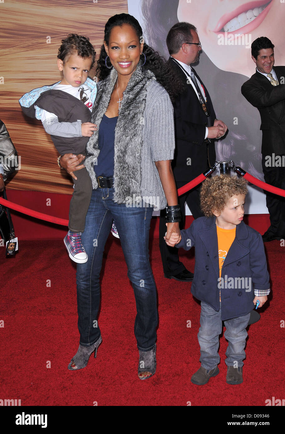 Garcelle Beauvais with her children Disney's 'Tangled' Los Angeles ...