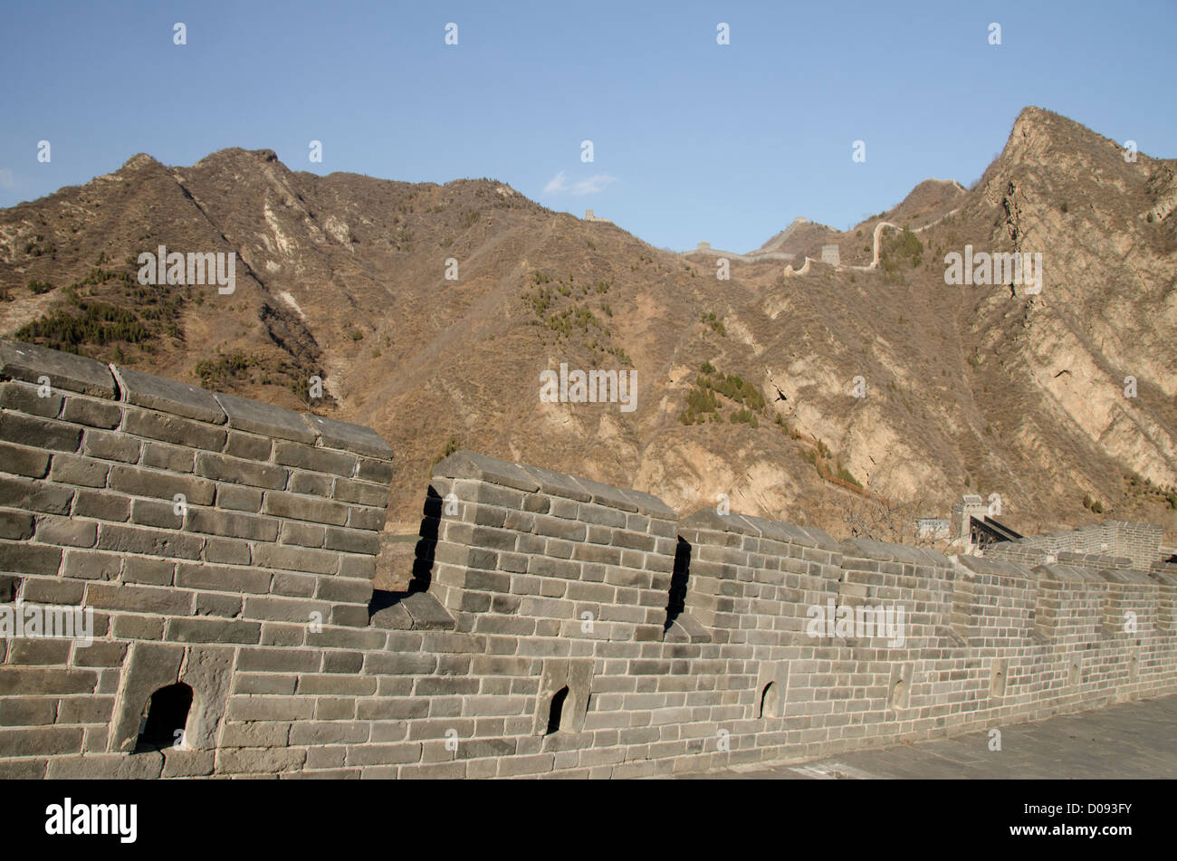 China, Ji Province, Tianjin. The Great Wall of China at Huangyaguan, Qi ...