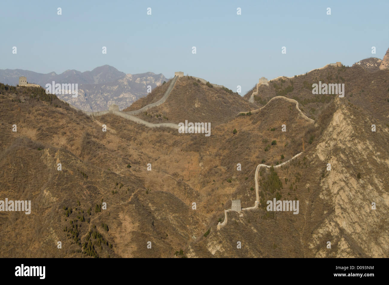 China, Ji Province, Tianjin. The Great Wall of China at Huangyaguan, Qi ...
