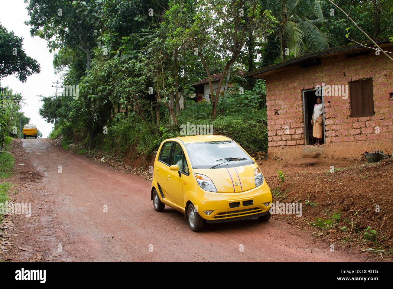 TATA NANO A SMALL INDIAN CAR COMPACT AND ECONOMIC NEDUNGOLAM KERALA ...