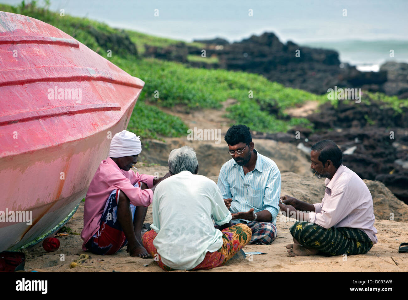 FISHING COMMUNITY OF EDAVA KERALA SOUTHERN INDIA ASIA Stock Photo - Alamy