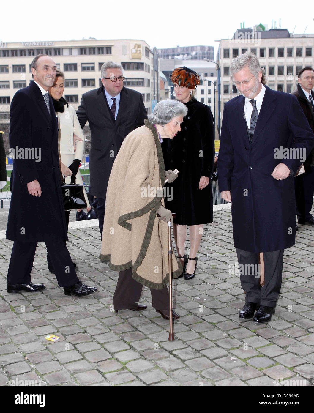 Queen Fabiola, Prince Filip, Princess Mathilde, Princess Astrid, Prince ...