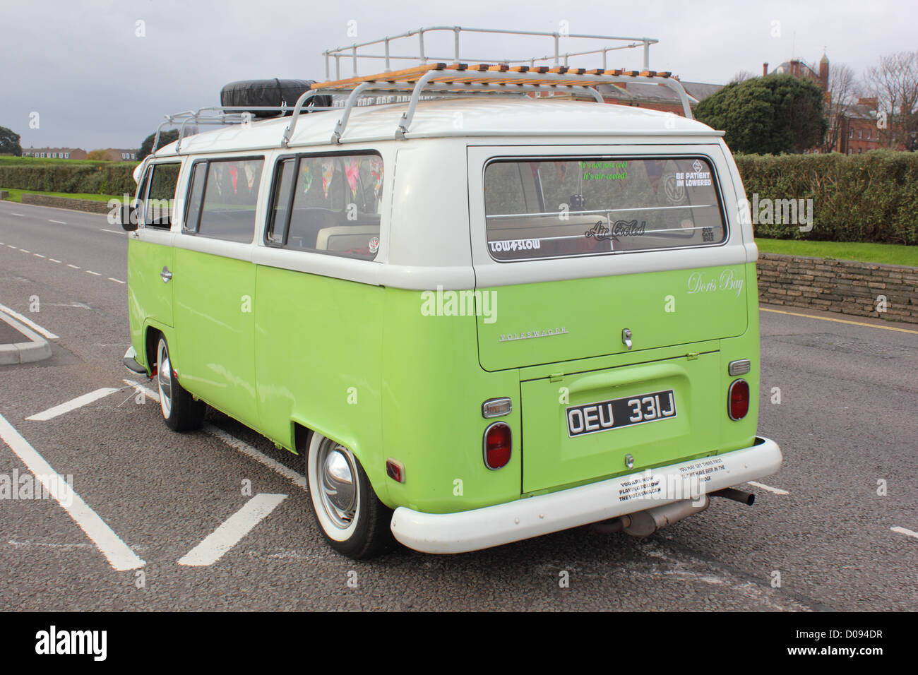 Old retro van Stock Photo - Alamy