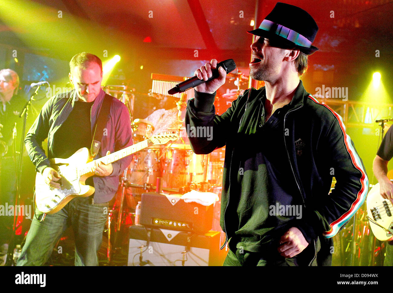 Jay Kay of Jamiroquai performing at the Club de l'Arche promoting his ...