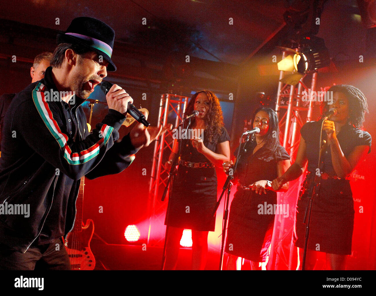 Jay Kay of Jamiroquai performing at the Club de l'Arche promoting his ...