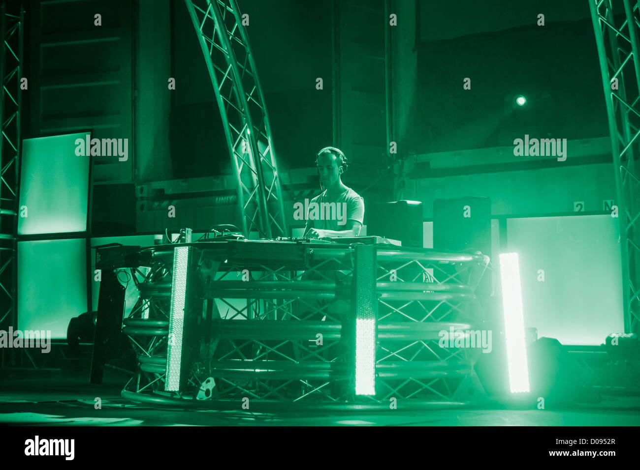 DJ at music festival in Spain Stock Photo - Alamy