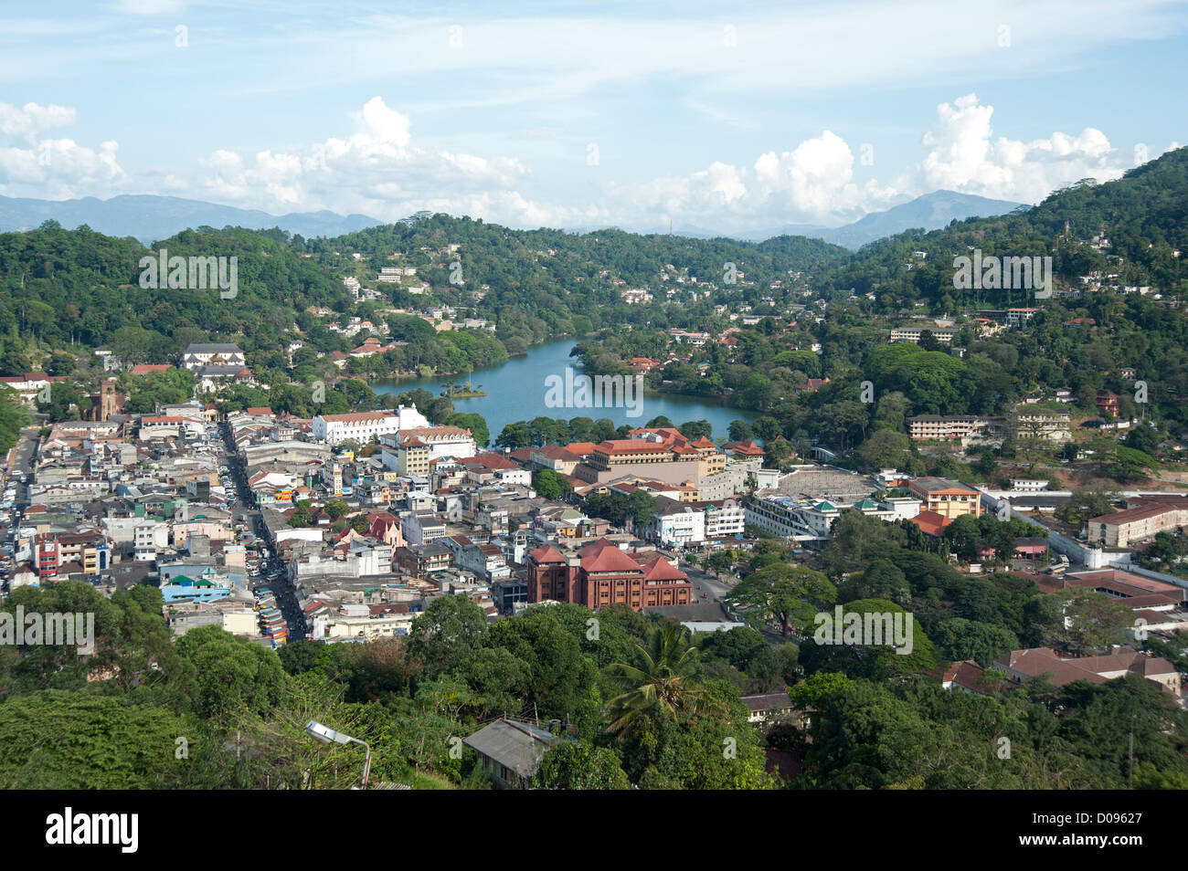 The mountain setting of the city of Kandy Sri Lanka Stock Photo - Alamy