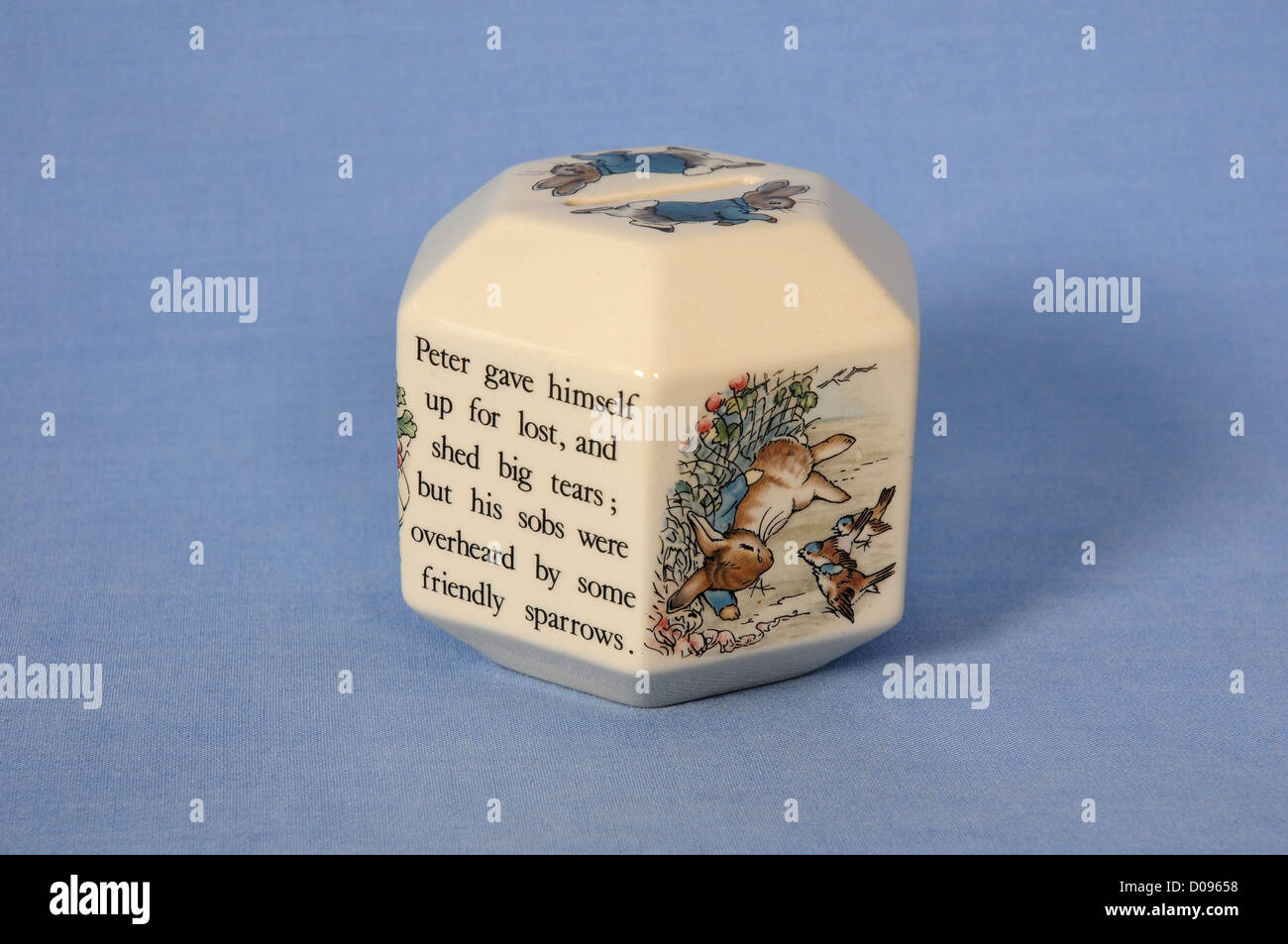 Child's money box depicting Beatrix Potter's Peter Rabbit Stock Photo ...