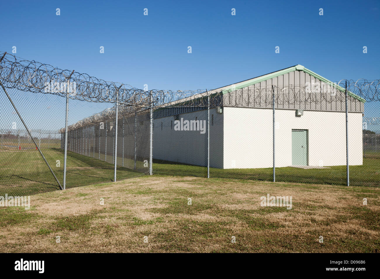 A residential unit, wing or dormitory building for prisoners at ...