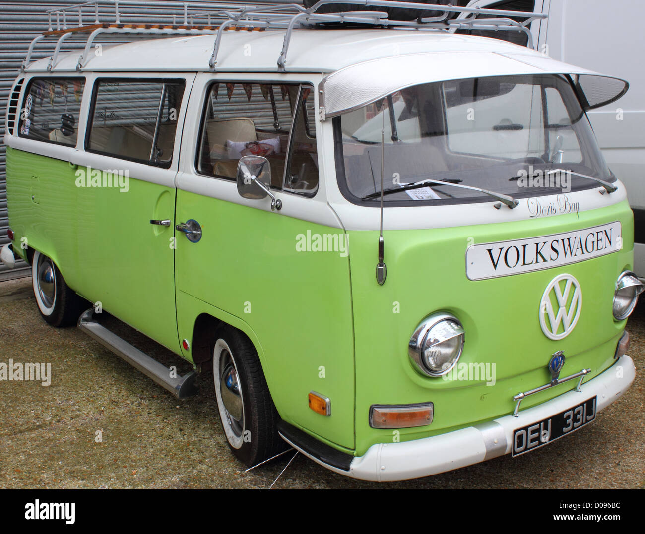 Old retro van Stock Photo - Alamy
