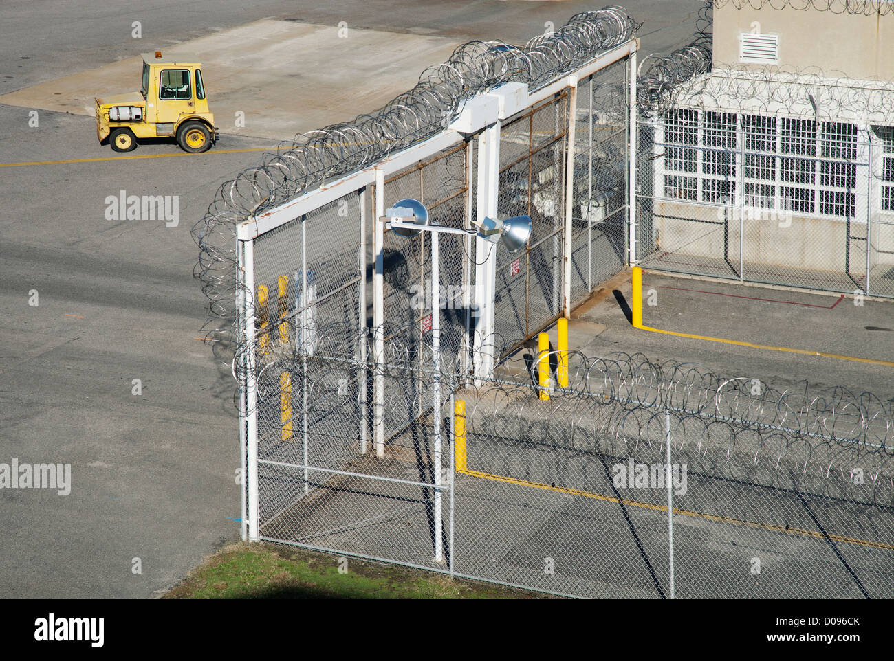 Entrance Gate vehicle lock, a supervised entrance searching area high ...