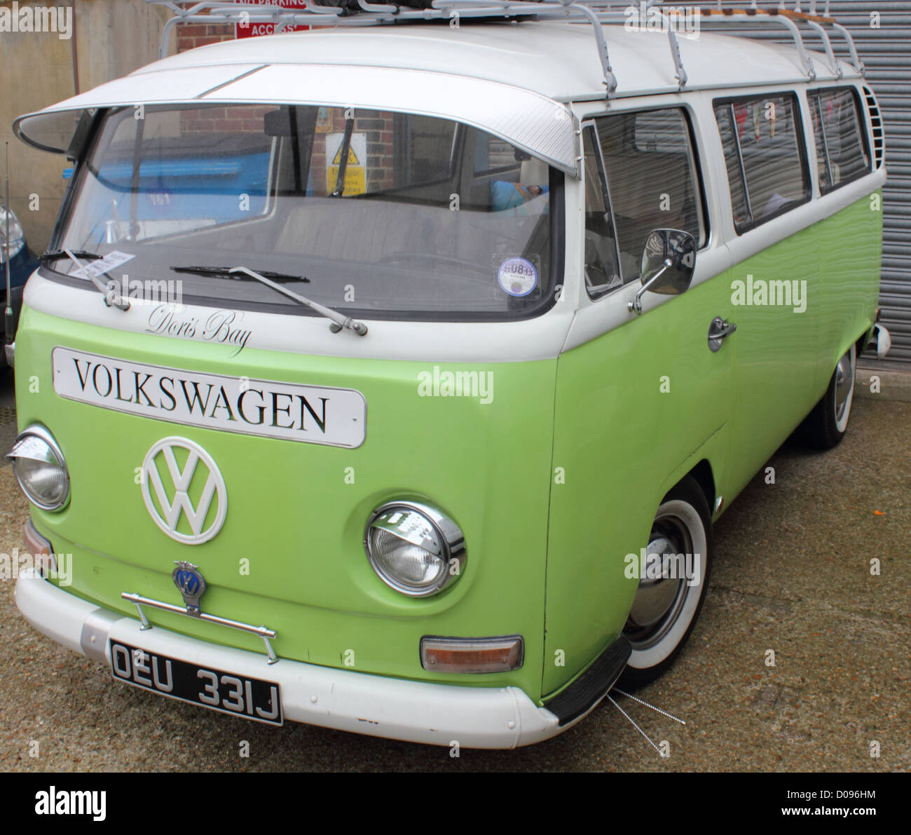 Old retro van Stock Photo - Alamy