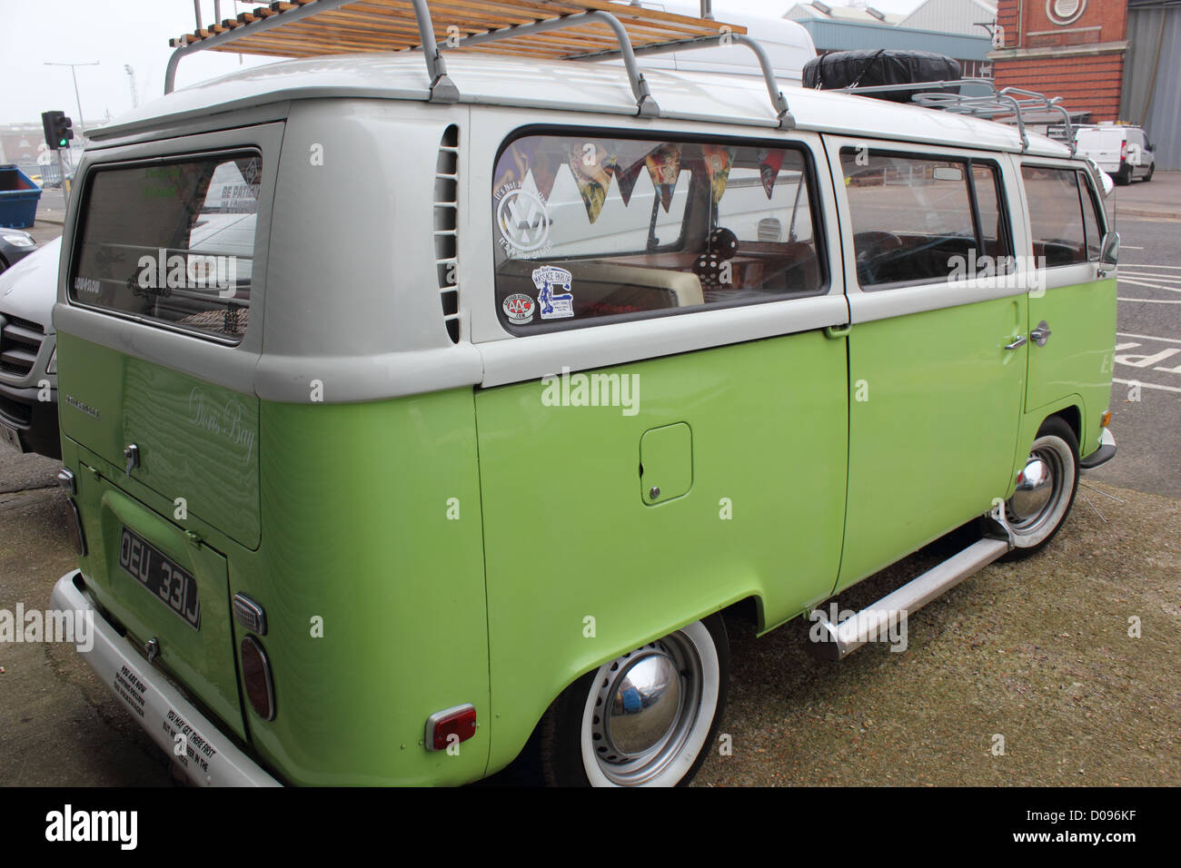 Old retro van Stock Photo - Alamy