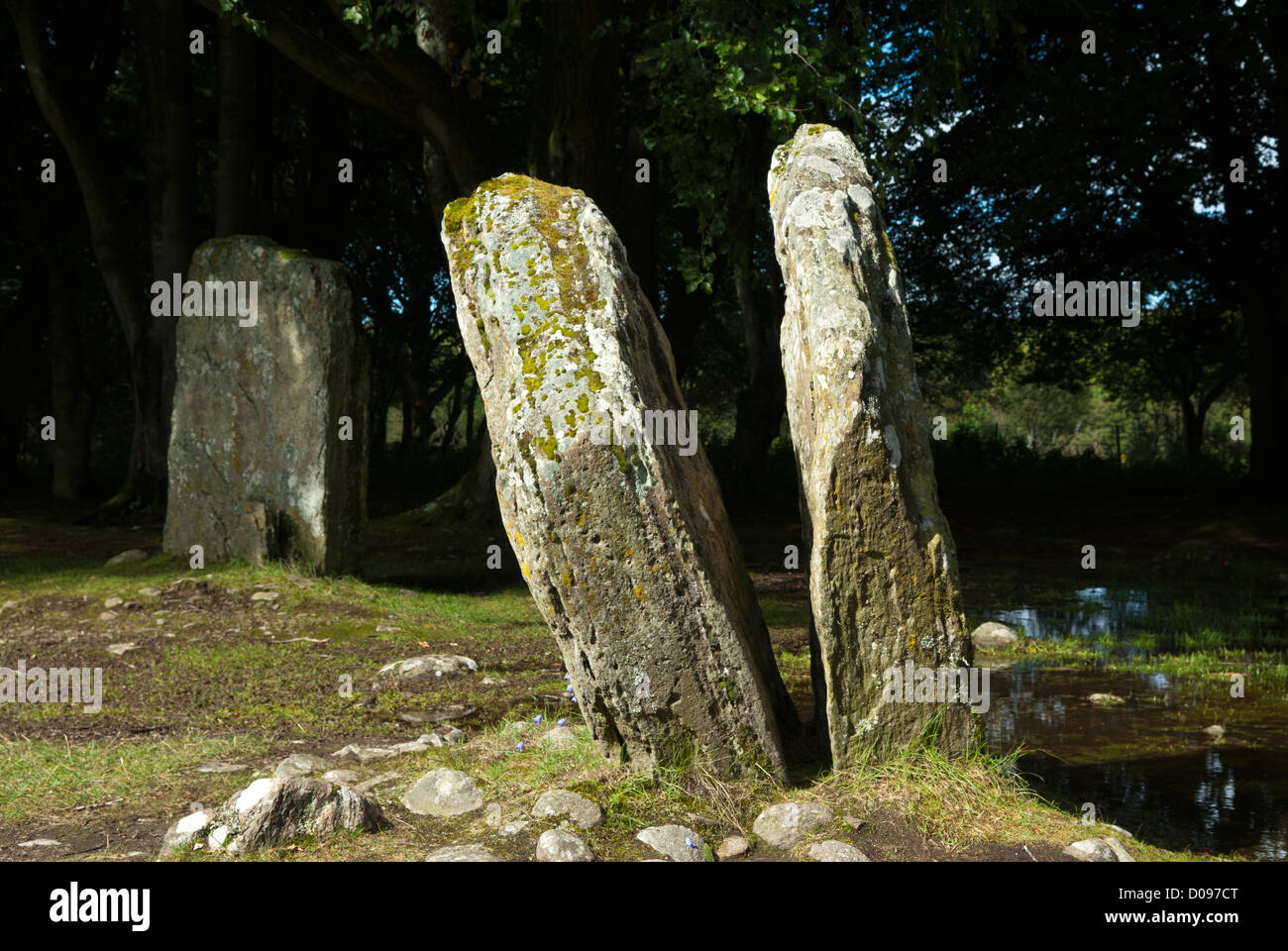 Balnuaran of Clava an ancient burial cairn, Highland, Scotland Stock ...
