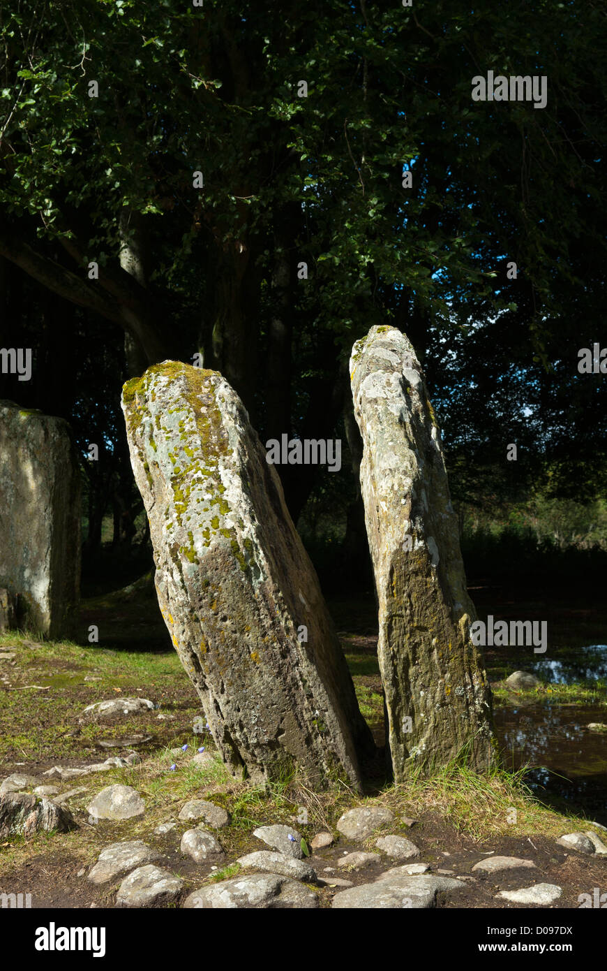 Balnuaran of Clava an ancient burial cairn, Highland, Scotland Stock ...