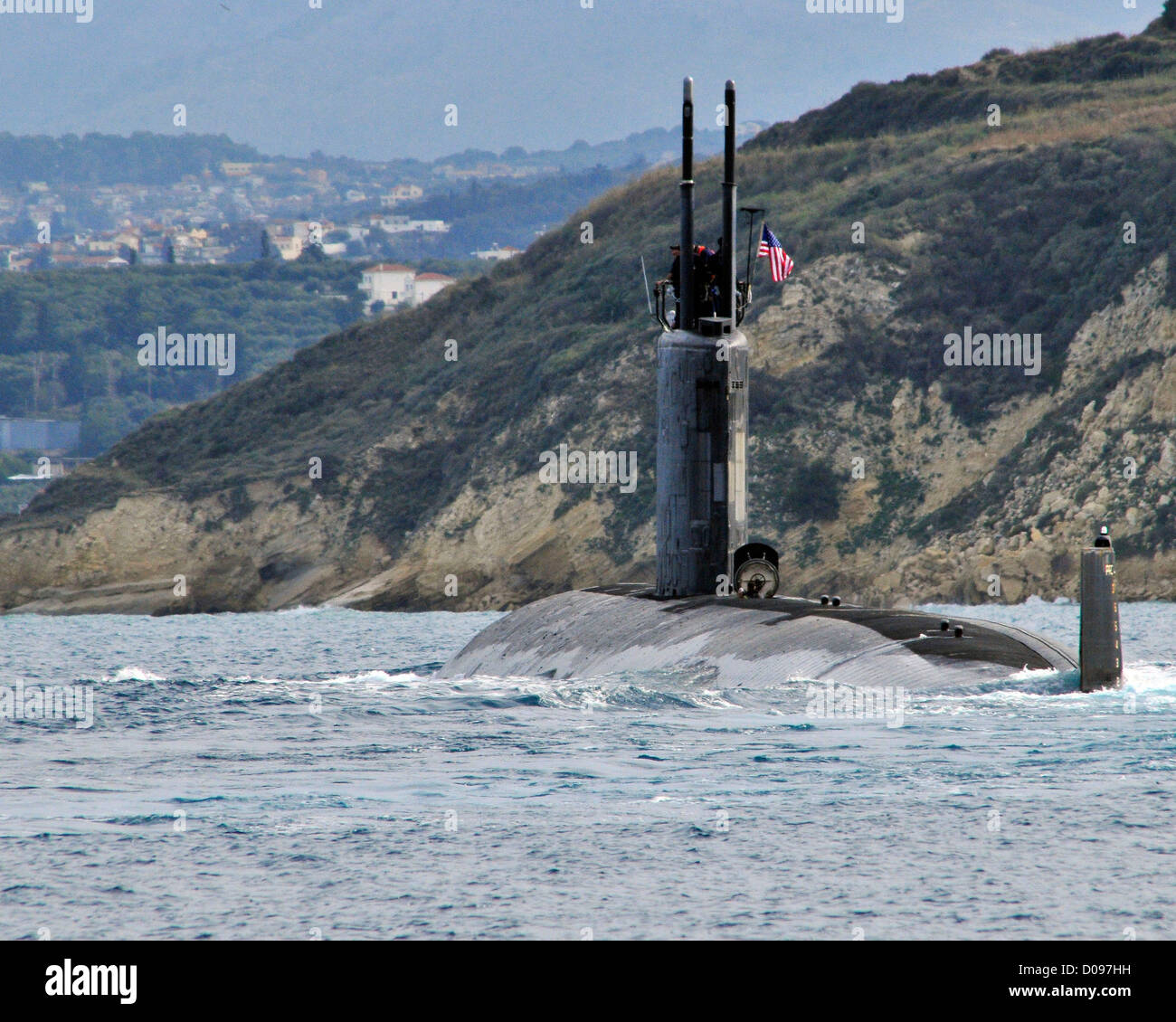 The USS Alexandria (SSN 757), a Los Angeles-class fast attack submarine ...
