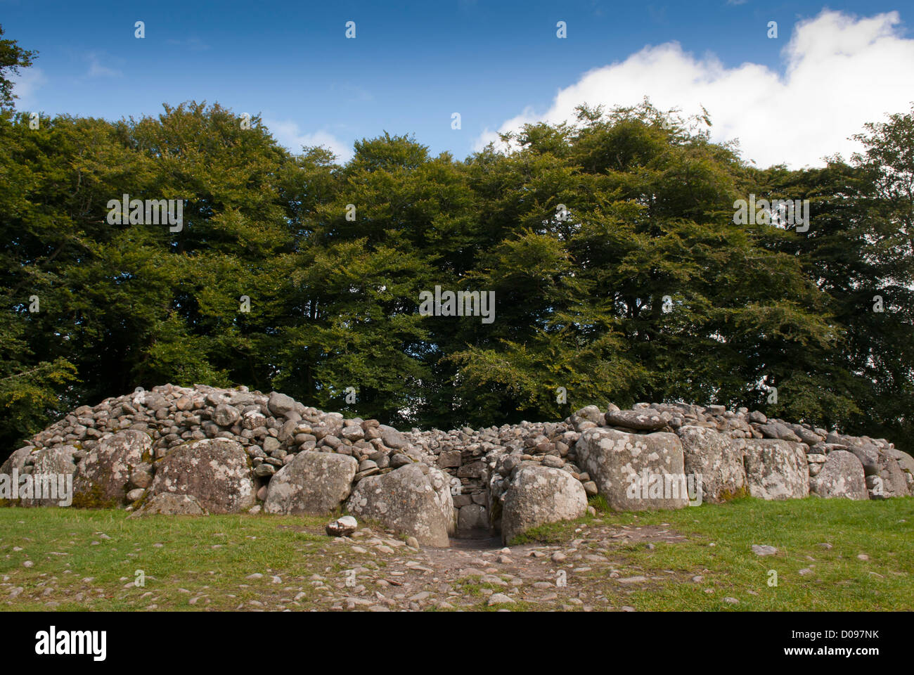 Balnuaran of Clava an ancient burial cairn, Highland, Scotland Stock ...