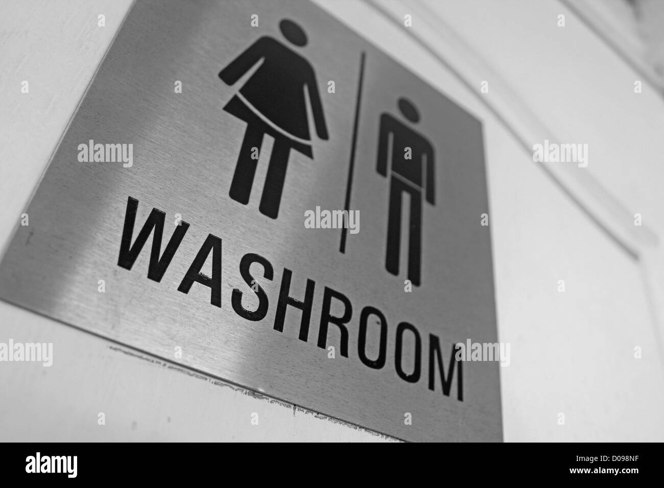 Public bathroom sign Stock Photo - Alamy