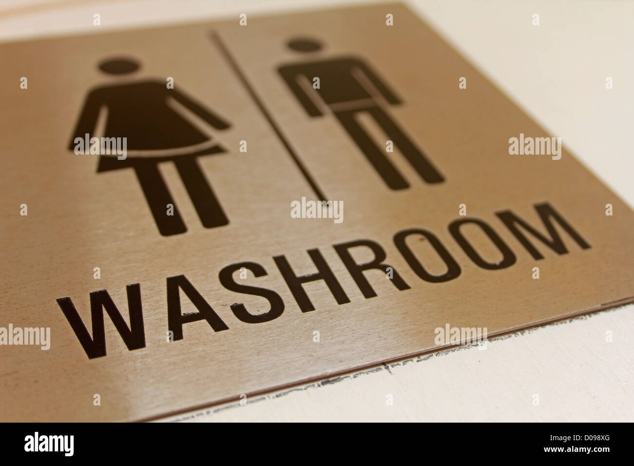 Public bathroom sign Stock Photo - Alamy