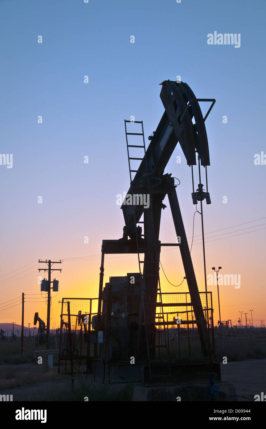 Oil landscape color oil pump hi-res stock photography and images - Alamy