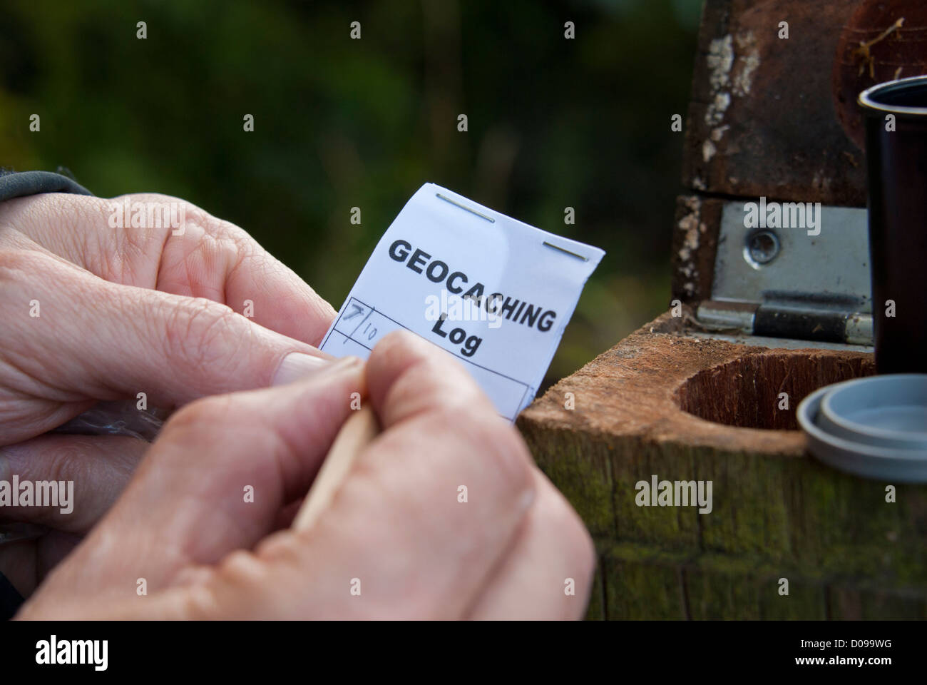 Geocaching geo cache geocache hi-res stock photography and images - Alamy