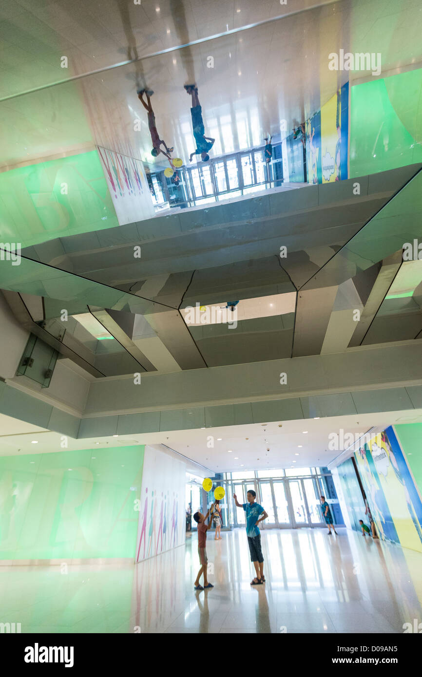 Children play inside a shopping mall Lujiazui district Pudong Shanghai ...