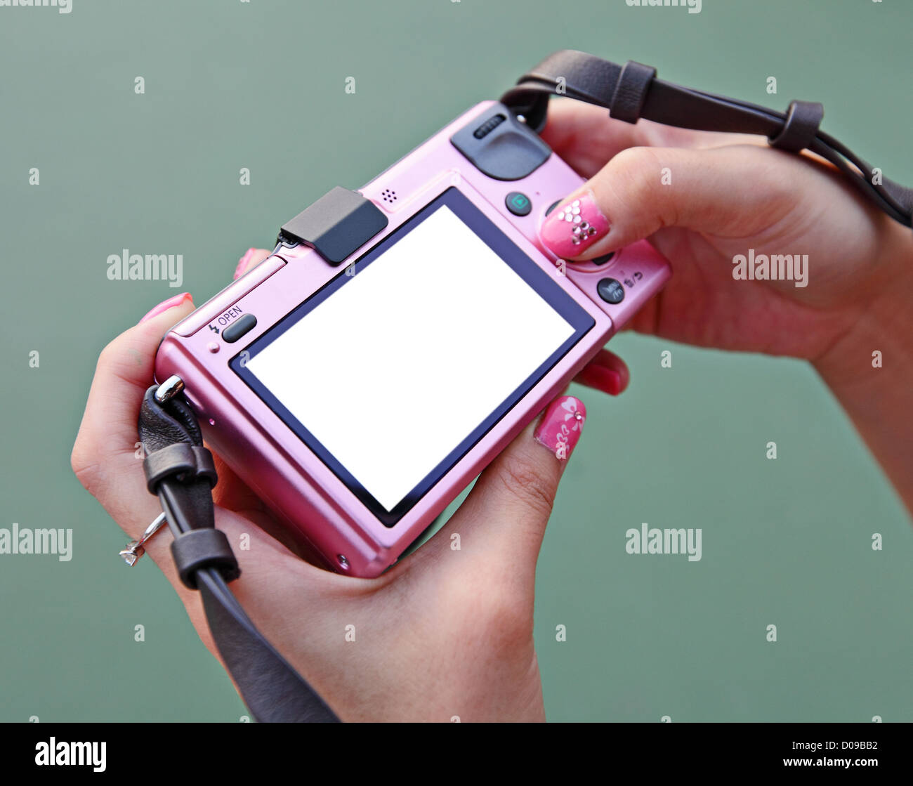 digital camera in a hand Stock Photo - Alamy