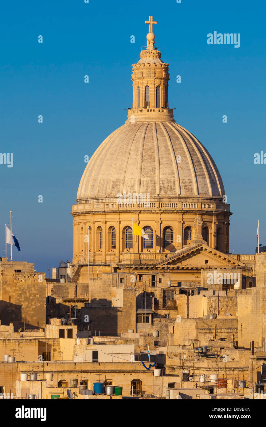 The Dome of the Carmelite Church in Valletta, Malta Stock Photo - Alamy