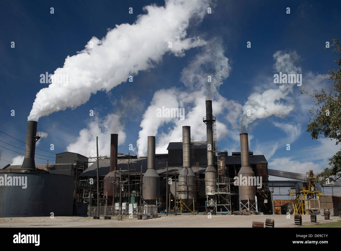 Franklin, Louisiana - A sugar mill processes newly-harvested sugar cane ...