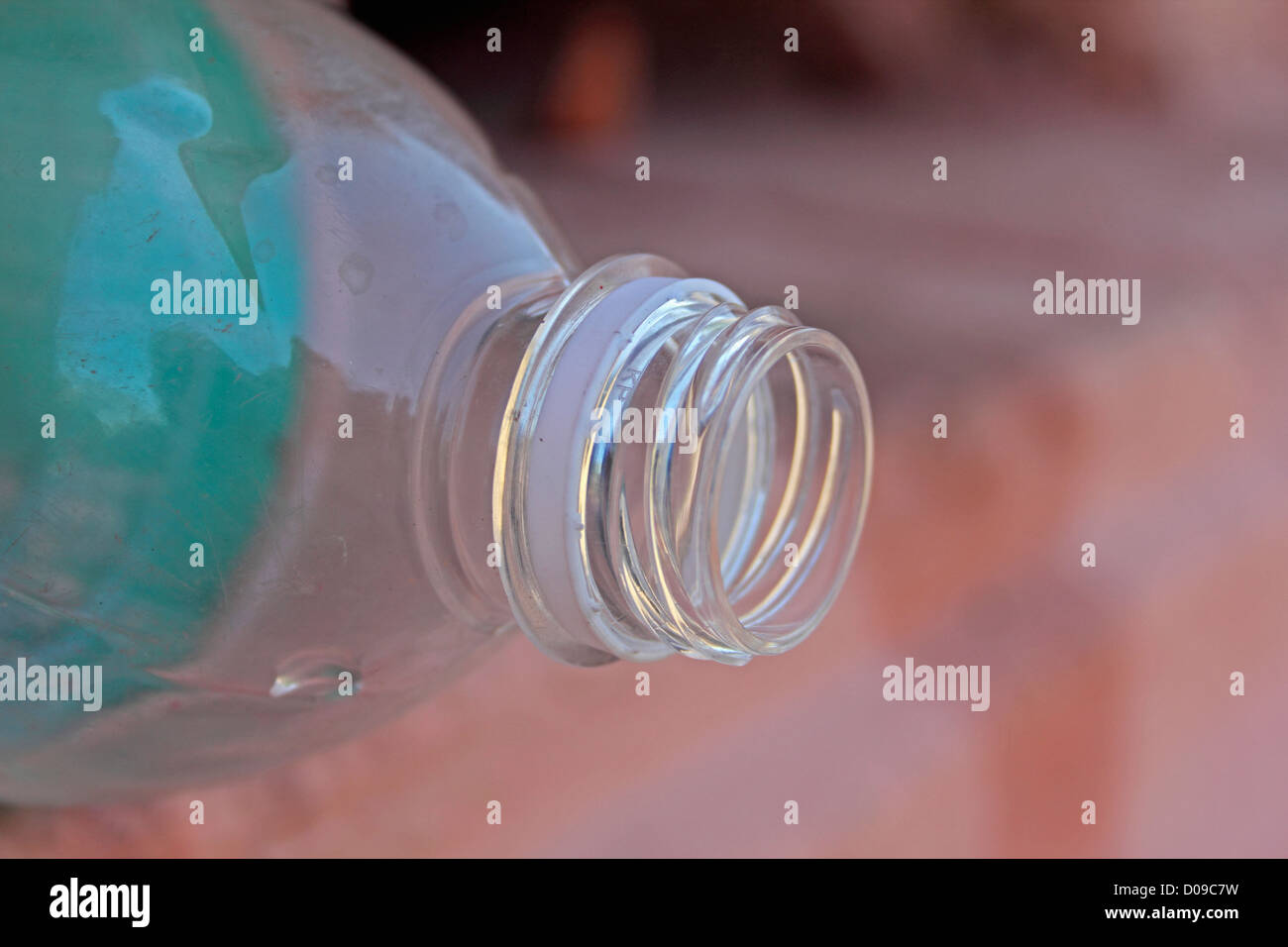 Close-up of open water bottle Stock Photo - Alamy